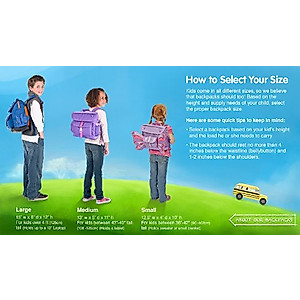 Bixbee Kids Backpack, Signature Series Purple, Medium