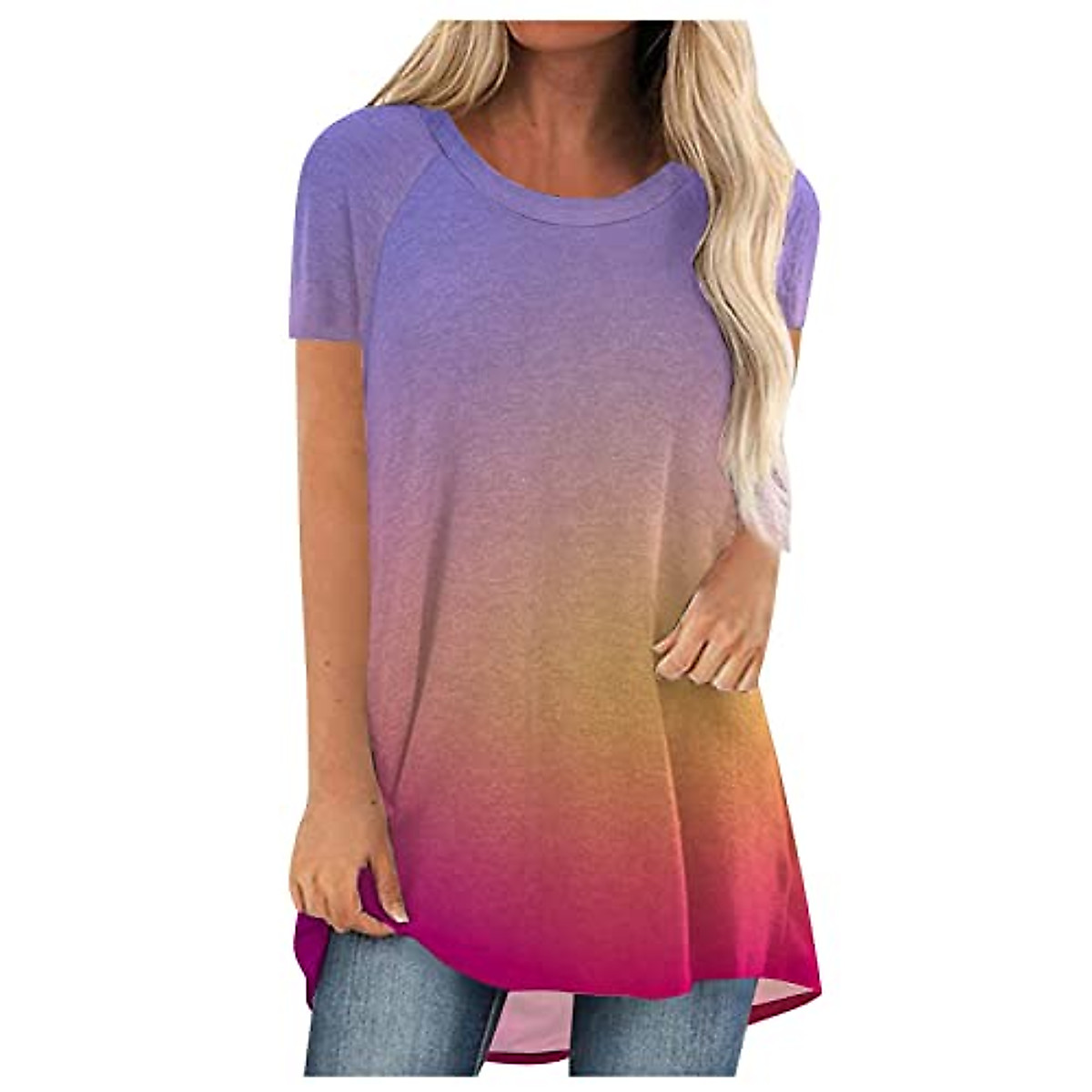 Short Sleeve Shirt for Women Relaxed Fit Crew Neck Tops Generic, Mexican Style Tops for Women Feather Tops for Women Women Sleeve Shirt Women Tops Summer Sexy Shrunken Tee V Neck Ladies T Shirts