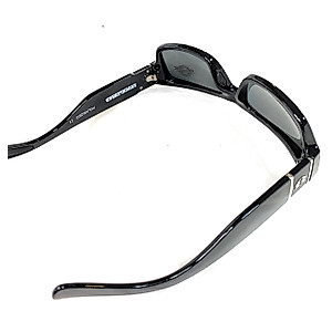 Hoven Knucklehead 49-0102 Polarized Rectangular Sunglasses,Black,56 mm