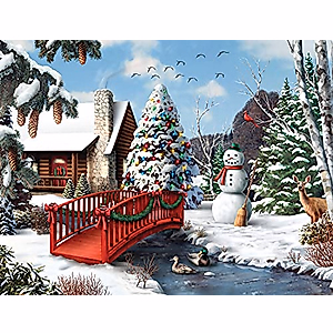 Springbok 500 Piece Jigsaw Puzzle Winter's Home - Made in USA