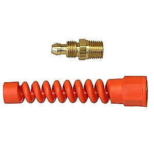 Coilhose Pneumatics PRM0404SRQ Reusable Strain Relief Fitting For 1/4-Inch Flexeel (R) Air Hose, 1/4-Inch MPT Rigid