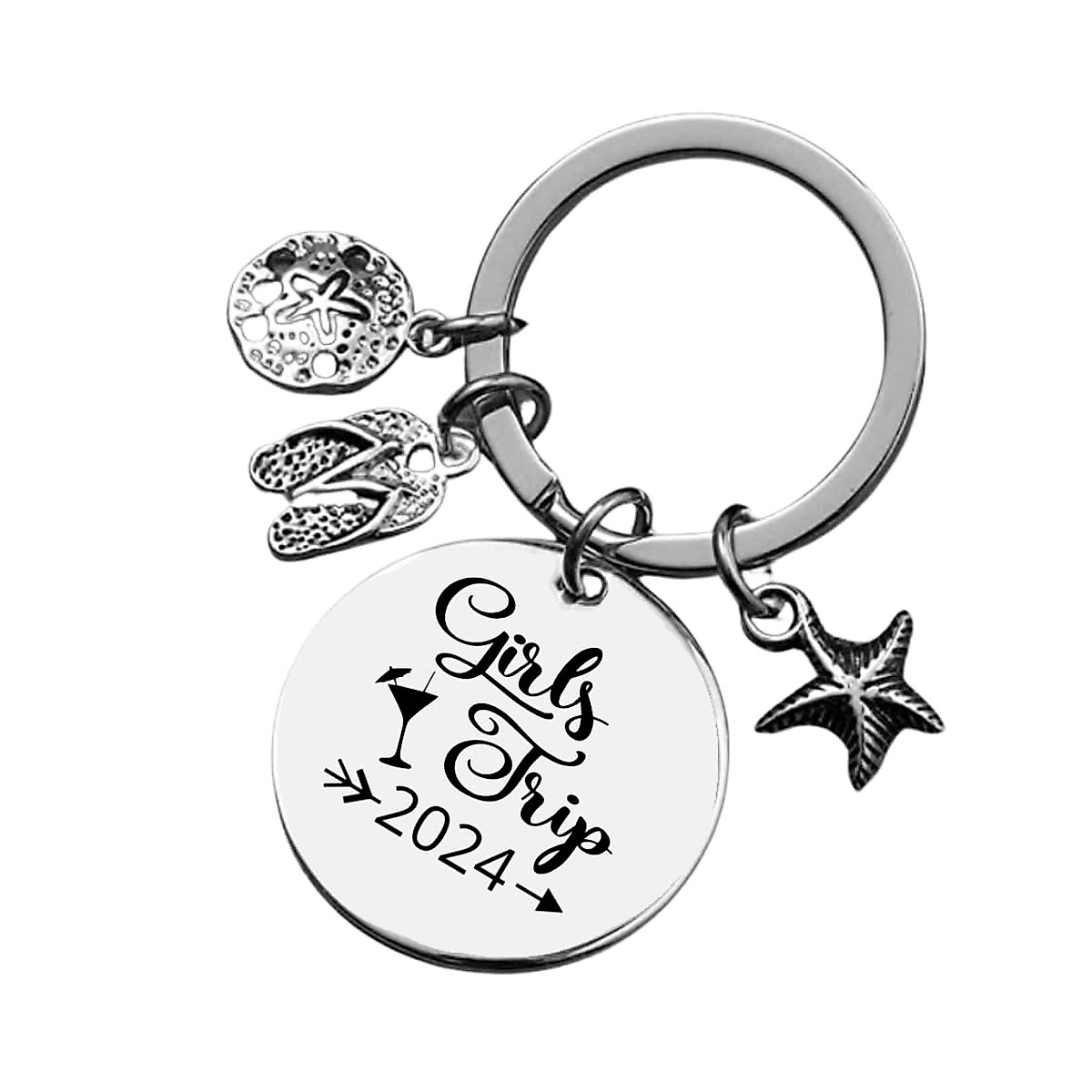 Infinity Collection Girls Trip Gift, 2024 Girls Getaway Keychain, Beach Keychain for Women, Best Friends Keychain, Bachelorette Party Birthday Trip