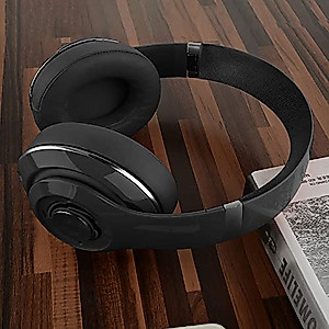 Geekria Protein Leather Headband Pad Compatible with Studio 1.0, Headphones Replacement Band, Headset Head Cushion Cover Repair Part (Black)