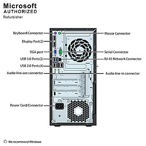 HP EliteDesk 705 G2 Tower Business Desktop PC, AMD Quad A10 Pro-8750B up to 4.0GHz, 16G DDR3, 1T, WiFi, BT 4.0, DVD, Windows 10 64 Bit-Multi-Language Supports English/Spanish/French(Renewed)