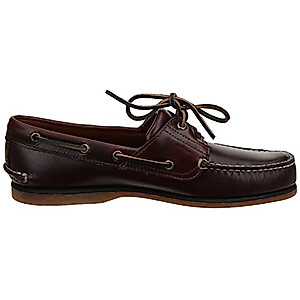 Timberland mens 2-eye Boat loafers shoes, Rootbeer/Brown, 8.5 US