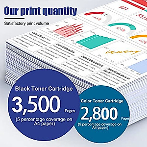 PIONOUS TN227 4 Pack (1BK/1C/1M/1Y) TN-227 TN 227 Toner Cartridge Replacement for Brother MFC-L3770CDW MFC-L3710CW MFC-L3750CDW MFC-L3730CDW HL-3210CW HL-3230CDW HL-3270CDW HL-3230CDN Printer