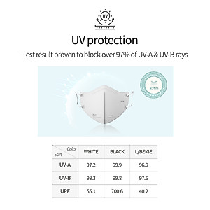 AER KF94 Mask Disposable Face Masks Individually Wrapped | Peak KF-94 Micro Dust Protection Mask Made in Korea (Medium, Black)