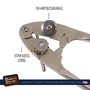 Baker's Secret - Can Opener Stainless Steel Heavy Duty Tin Can Opener