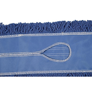 24" Industrial-Grade Cotton Dust Mop Head Refills, Perfect Replacement for Busy Home, Gym, Commercial Spaces, Heavy-Duty Mop for Janitorial & Housekeeping Needs - 2 Pack