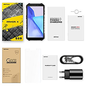 Ulefone Armor X9 Pro Rugged Smartphone, 4GB+64GB Unlocked Cell Phones, 13MP +5MP+2MP, 5.5 inch Screen, Android 11 Helio Octa-core, Military Grade Smartphone, Face ID, NFC, WiFi (Black)