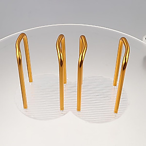 GUEDKIKL Disposable Cup Storage Holder, Acrylic Cup Holder Water Tea Cups Dispenser Rack Shelf with Vertical Stripes Mug Display Stand for Home Office