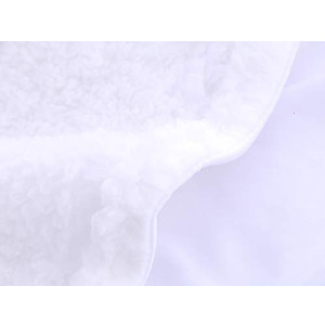 Spotted Play 2 Pack Sherpa Baby Swaddle Blanket - Ultra Soft Plush for Infants 0-6 Months | Receiving Swaddling Wrap - Ideal Newborn Registry and Toddler Boy Accessories | Nursery Blankets - White