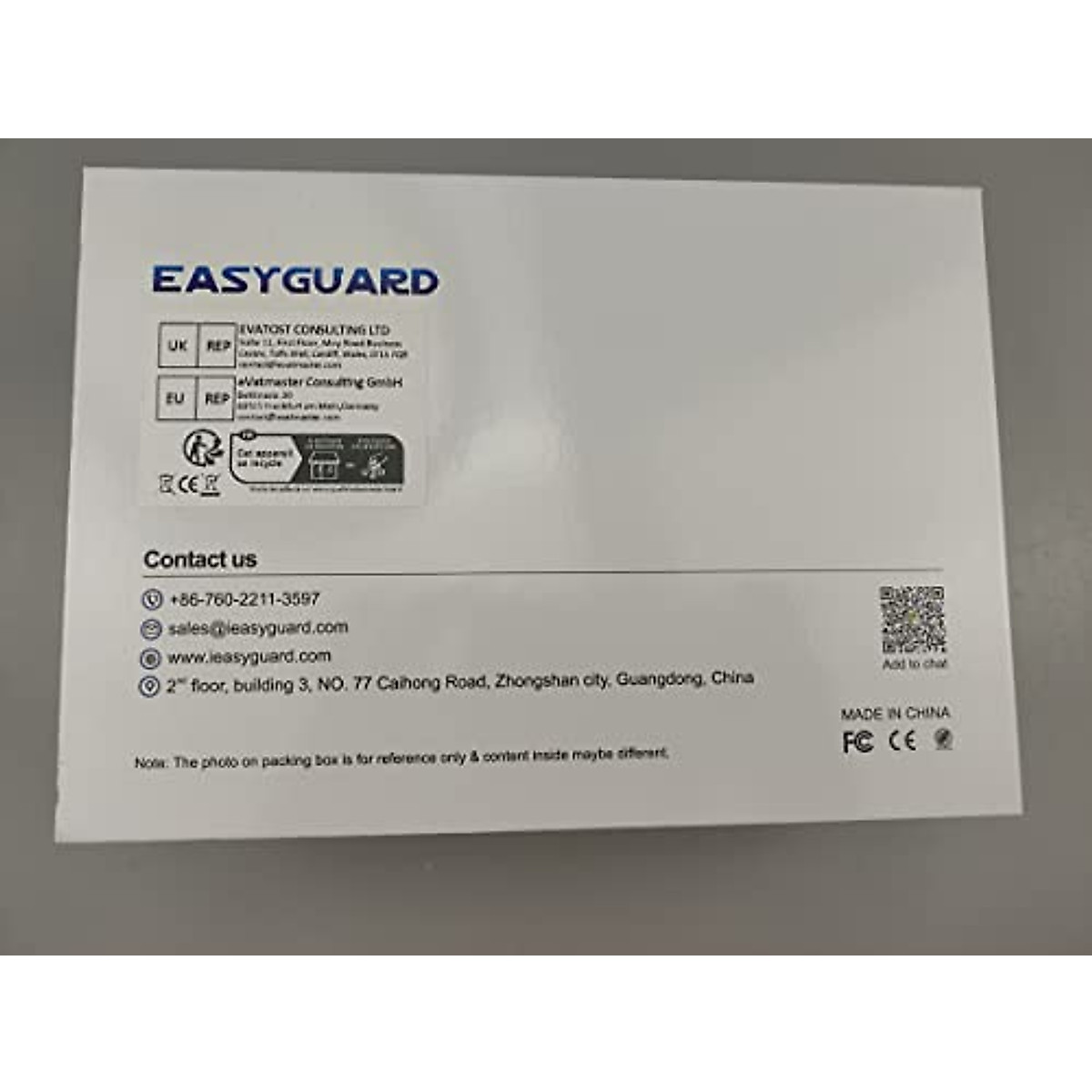 EASYGUARD EC203 2 Way car Alarm System with LCD Pager Display, ultrasonic Sensor & Shock Sensor DC12V