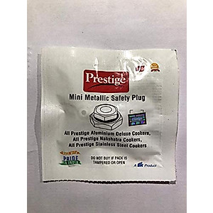 PRESTIGE Alpha Deluxe+ Aluminum Pressure Cooker New Safety Valve, Small, Stainless Steel