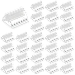 Maitys 30 Pieces Game Card Stands Plastic Card Stands DIY Board Games Stand for Game Party Favor (Transparent)