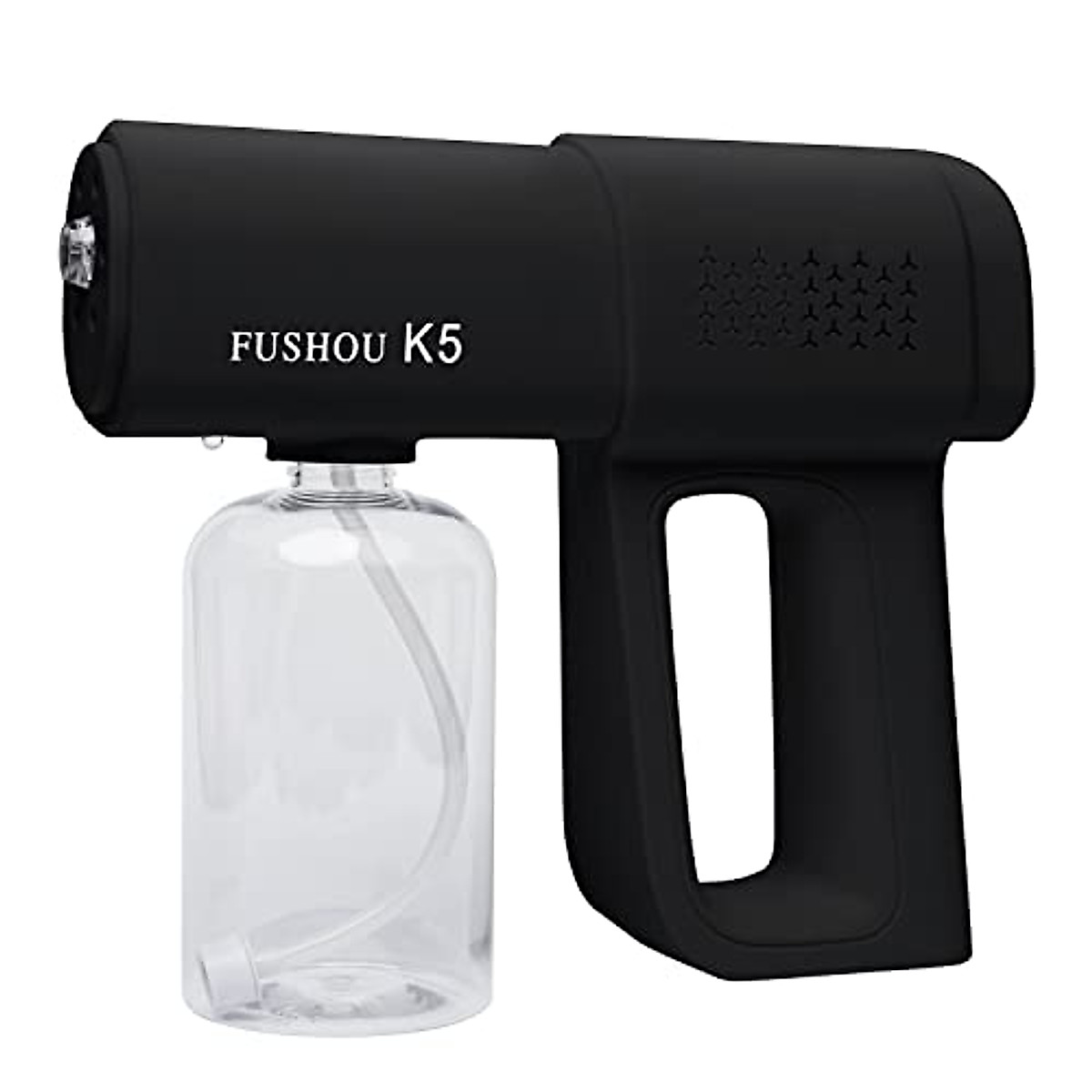 Nano Steam Gun Handheld Electrostatic Sprayer Rechargeable Nano Atomizer, 12 oz Portable Electric Mist Steam Gun for Home，Offoce，School，Garden，Detachable Tank(Black)