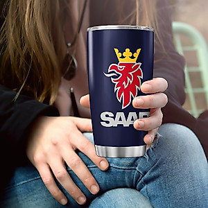 Tumbler Saab Iced Steel Insulated Coffee 20 30 Oz Travel Hot Office Tea Stainless