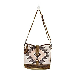 Myra Bag Entice Shoulder Bag Upcycled Canvas, Rug & Leather S-2642