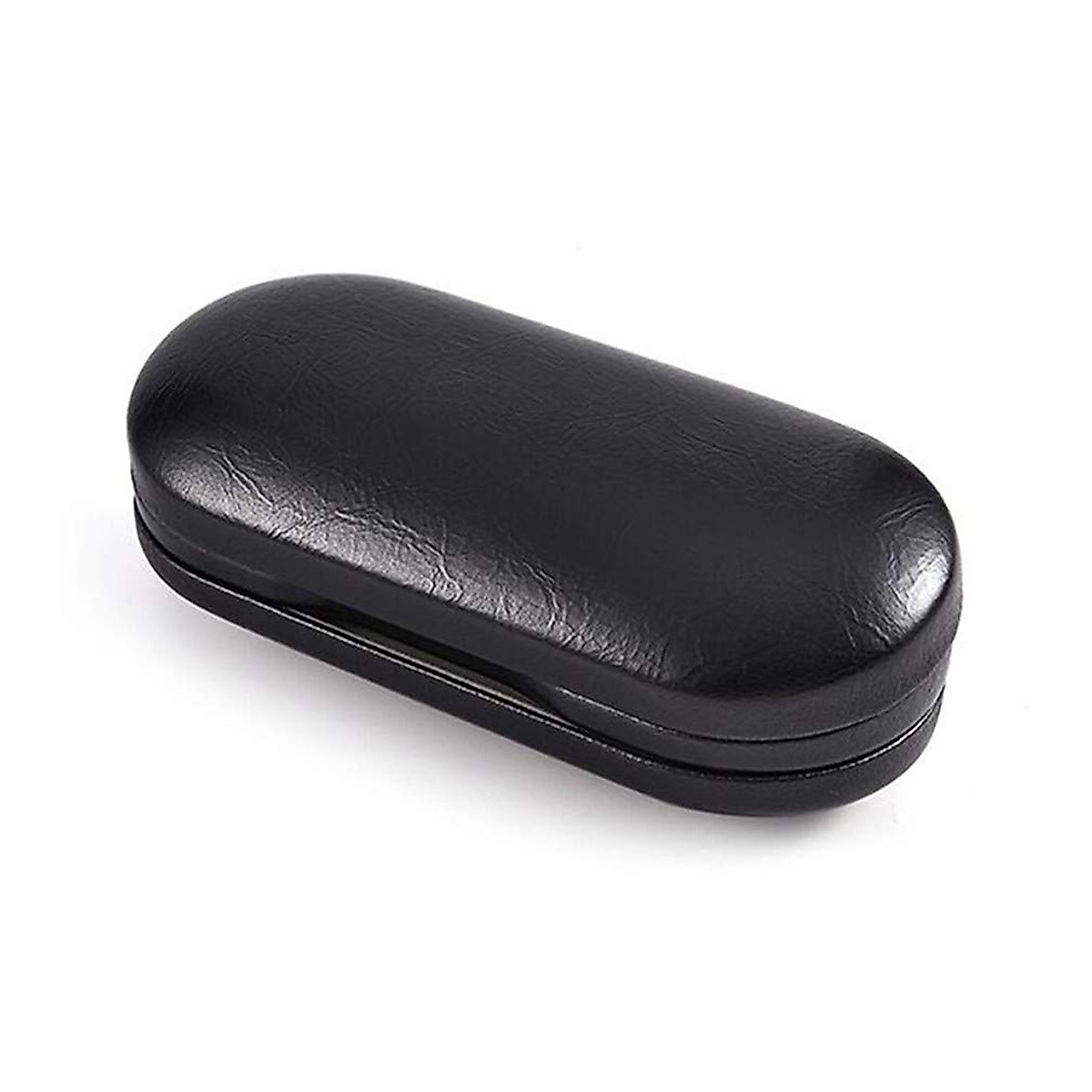 HOM-outdeer [2 in 1] Dual Glasses Case Hard Shell Eyeglass Case Protective for 2 Eyeglasses (Not Suitable for Sunglasses) (black)