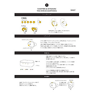 Master & Dynamic MW07 True Wireless Earphones - Bluetooth Enabled Noise Isolating Earbuds - Lightweight Quality Earbuds for Music, Grey Terrazzo (Renewed)
