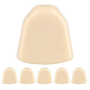 Guitar Tuning Peg Button, 6 Pcs/Set Acrylic Tuning Pegs Buttons Machine Heads Buttons for Guitar(Beige) Gevoline accessories