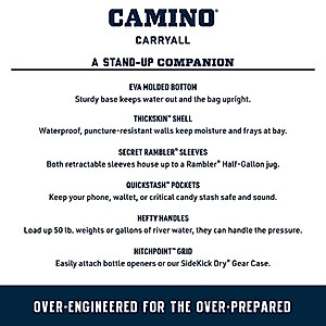 YETI Camino 20 Carryall with Internal Dividers, All-Purpose Utility Bag, High Desert Clay