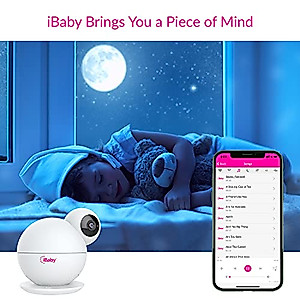 iBaby M8L 1080P Smart Baby Camera Monitor, WiFi Baby Monitor with Upgraded Night Vision 2 Way Talk Motion/Crying Alert Lullabies 360º Pan 110º Tilt White