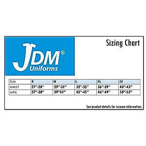 JDM Uniforms Women's 5 Pocket Jogger Scrub Pant Medical Nursing Black-Large