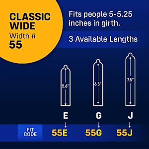 MyONE Snug Sized Condoms | 51F: Classic Snug (51), Length 6” (F)