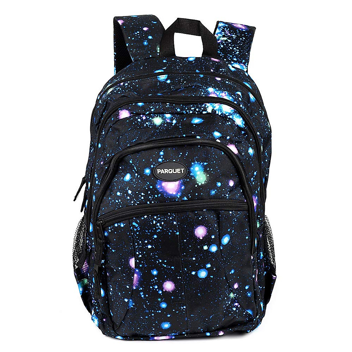 Parquet Novelty School & Travel Backpack For Outdoors, Luggage, Laptops - Adults and Teens Sports Bookbag, Flamingo, (Navy)