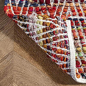 nuLOOM Rochell Handwoven Chevron Accent Rug, 2 ft x 3 ft, Magenta