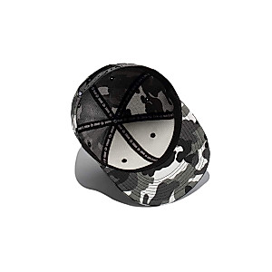 Gogobear Unisex USA Army Camouflage Flat Brim Snapback Hats Water-Resistant Baseball Cap with Adjustable