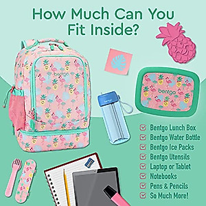 Bentgo Kids 2-in-1 Backpack & Insulated Lunch Bag (Tropical)