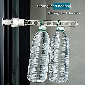 TravelReady Portable Drying Hanger Pole Strong Bearing Capacity and Lightweight Design for Easy Travel Compact and Convenient Clothes Drying(Gray)