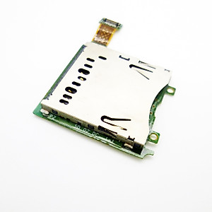 SD Memory Card Reader Slot Socket Tray with PCB Board Flex Cable Connection Replacement Compatible with Nintendo 3DS (2pcs)