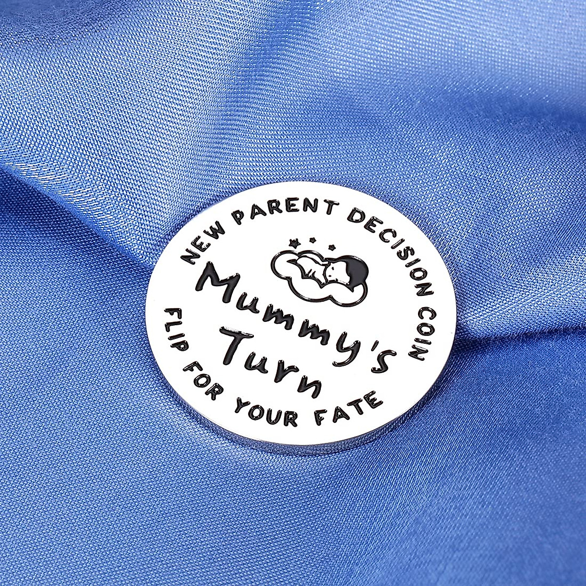 New Parents Gift for New Mom Dad Funny Decision Coin for First Time Mommy Daddy to Be Expecting Mother New Baby Birthday Present for Pregnancy Women Men Double-Sided Christmas Gifts