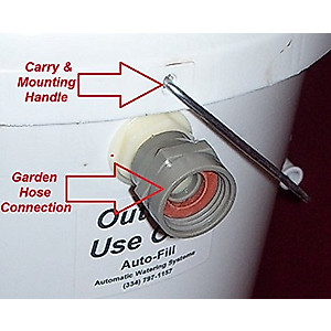 Auto-Fill Automatic Large Animal Nipple Waterer Bucket for Horses, Pigs, Hogs, Goats, Cows and More