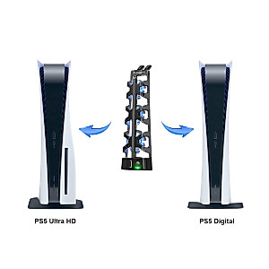 PS5 Auto Fan, External ElecGear USB Turbo Fan with Car Temperature Sensor for PlayStation 5 Ultra HD and Digital