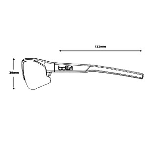 bollé BS004003 Bolt 2.0 S Sunglasses, Black Shiny - TNS