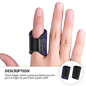 EXCEART 2pcs Strap Mallet Support Compresssion Brace Pinky Brace Fingers Tendon Stabilizer Support Splint Pressurize