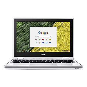 Acer Chromebook Spin 11 Convertible Laptop, Celeron N3350, 11.6 Inches HD Touch, 4GB DDR4, 32GB Storage, Wacom EMR Pen, Pearl White, CP511-1HN-C7Q1