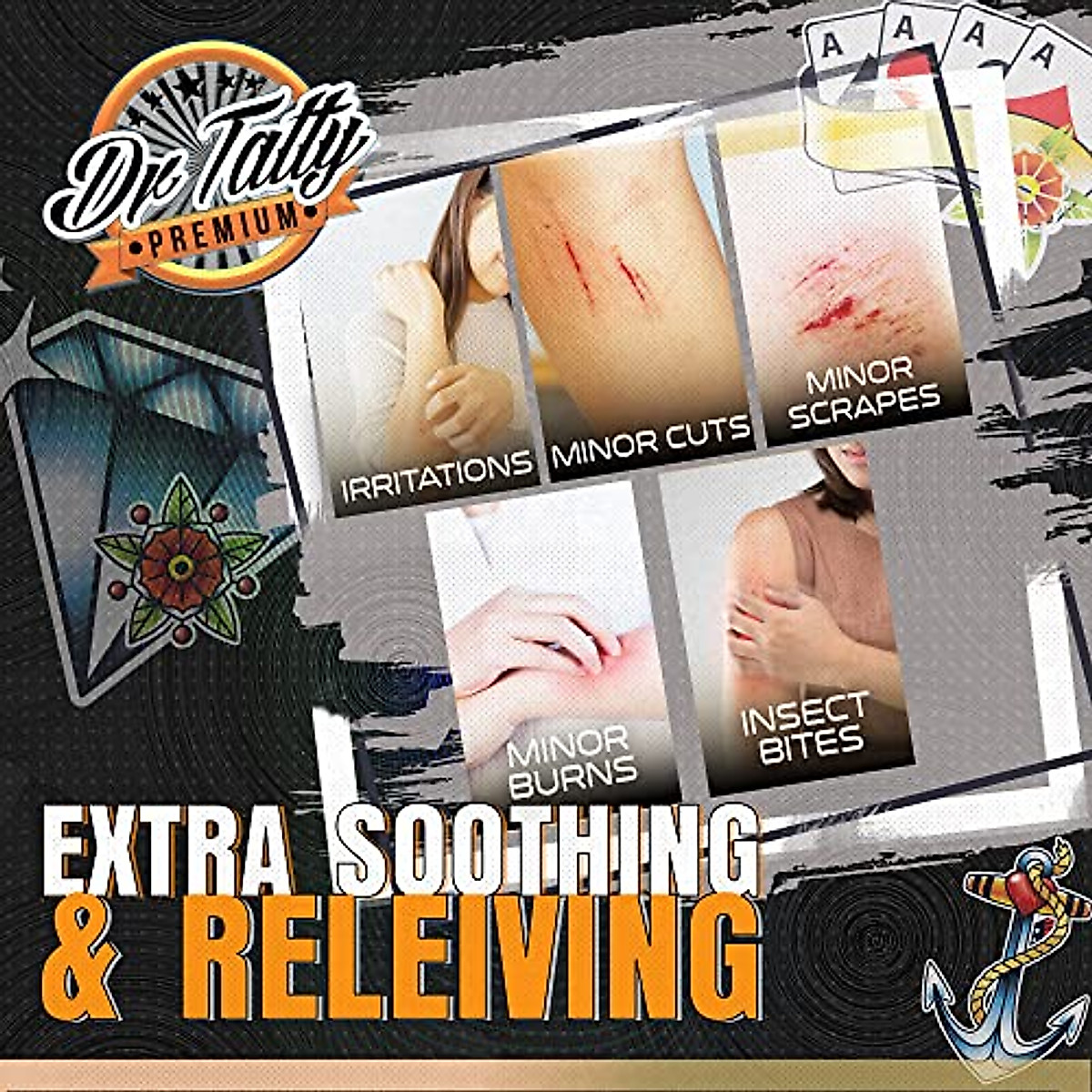 Dr Tatty - Premium Numbing Spray for Painless Tattoos - Topical Anesthetic Lidocaine Spray - Long-Lasting Tattoo Numbing Spray for Waxing, Microblading, and Microneedling - Pain Relief Spray - 30 ml