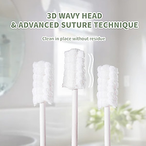 Little Meerkat 42 Pcs Disposable Baby Toothbrush for Infant & Newborn | Milk Stains & Tooth Decay | Baby Tongue Cleaner with FFS & 5-Layer Cotton Swab | 0-12 Month Baby Teething & Oral Care Cleaner