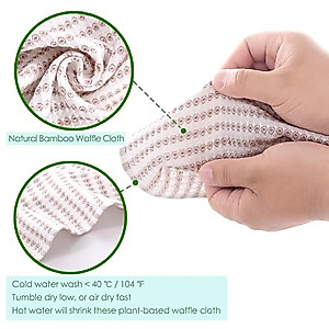 Kitchen Washcloths 8 Pack, 10x14 inch Small Dish Cloth for Washing Dishes, Lint Free Fast Dry Reusable Cleaning Cloth, Ultra Soft & Scratch Free Waffle Dish Rag, Easy to Rinse Multicolor Dishcloths