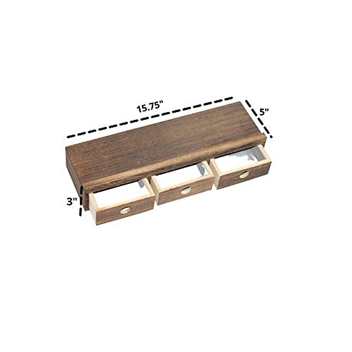 KAO Duru Floating Shelf with Drawer Paulownia Wood for Storage and Display Nightstand for Bedside, Office, Bedroom, Living Room and Bathroom (1)