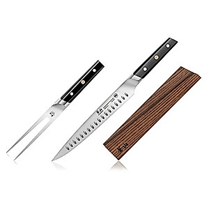 Cangshan TC Series 1020502 Swedish 14C28N Steel Forged 2-Piece Carving Set