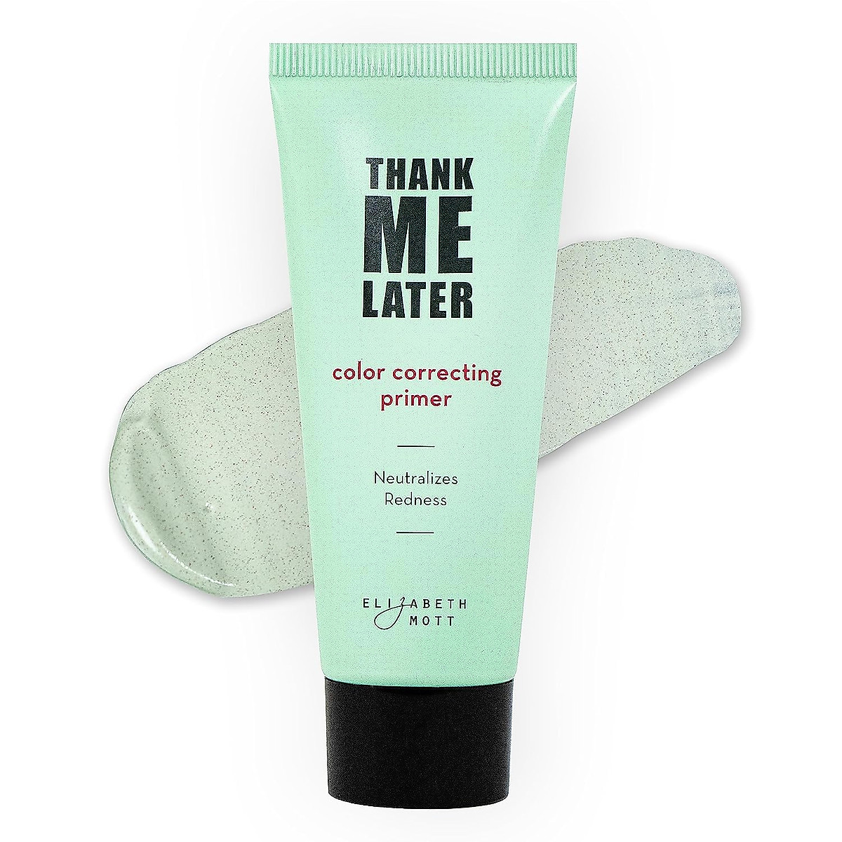 Elizabeth Mott Thank Me Later Color Correcting Face Primer w Niacinamide, Neutralizes Uneven Skin Tone and Facial Redness - Grips Makeup for Long-Lasting Wear and a Hydrating Glow - Cruelty-Free, 30g