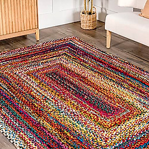 NuLOOM Tammara Bohemian Hand Braided Area Rug, 3' x 5' Oval, Multi