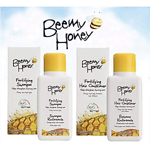 BeeMy Honey Fortifying Shampoo & Conditioner Set, 8.45 oz each, Made in Italy, Hypoallergenic
