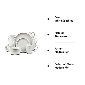 Stone Lain Albie 16-Piece Dinnerware Set Stoneware, White
